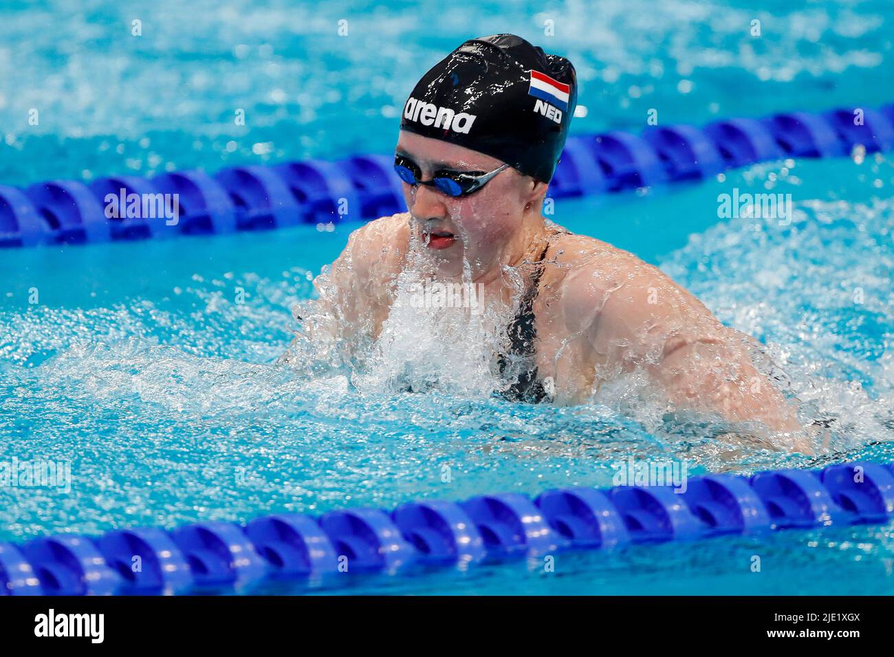 BUDAPEST, HUNGARY - JUNE 24: Rosey Metz of The Netherlands competing at ...