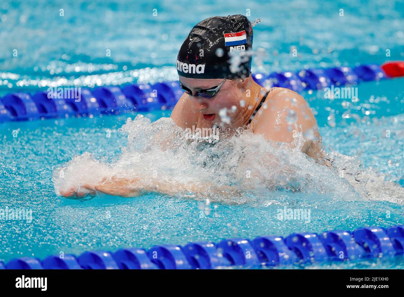 BUDAPEST, HUNGARY - JUNE 24: Rosey Metz of The Netherlands competing at ...