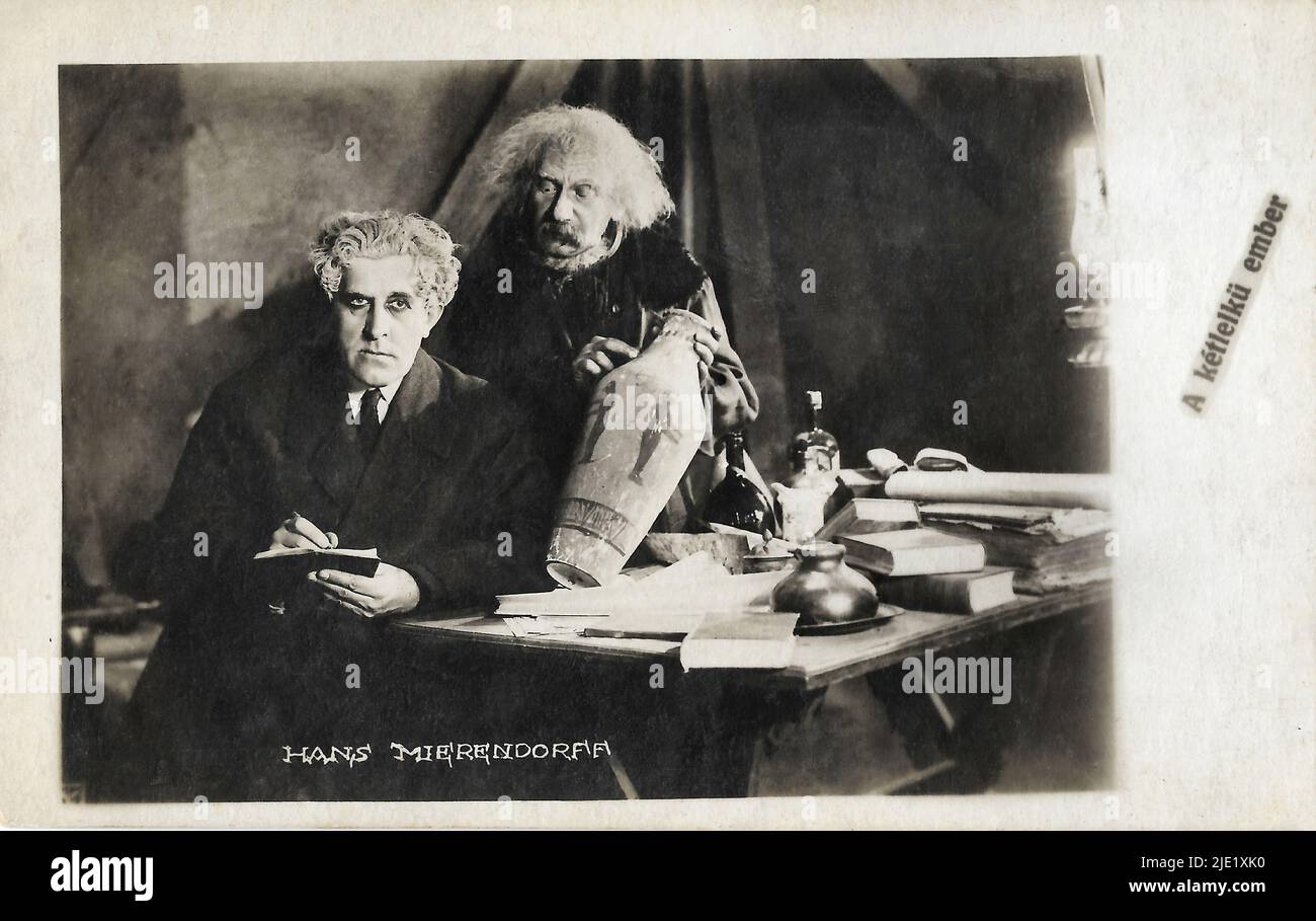 Portrait of Hans Mierendorff in Ich bin Du (1921) - German weimar era ...