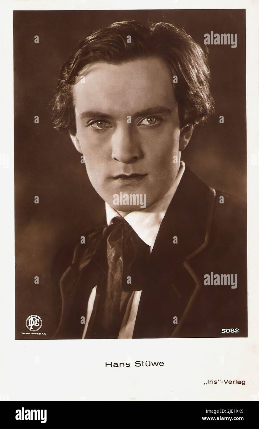 Portrait of Hans Stüwe - German weimar era cinema (1918 - 1935 Stock ...