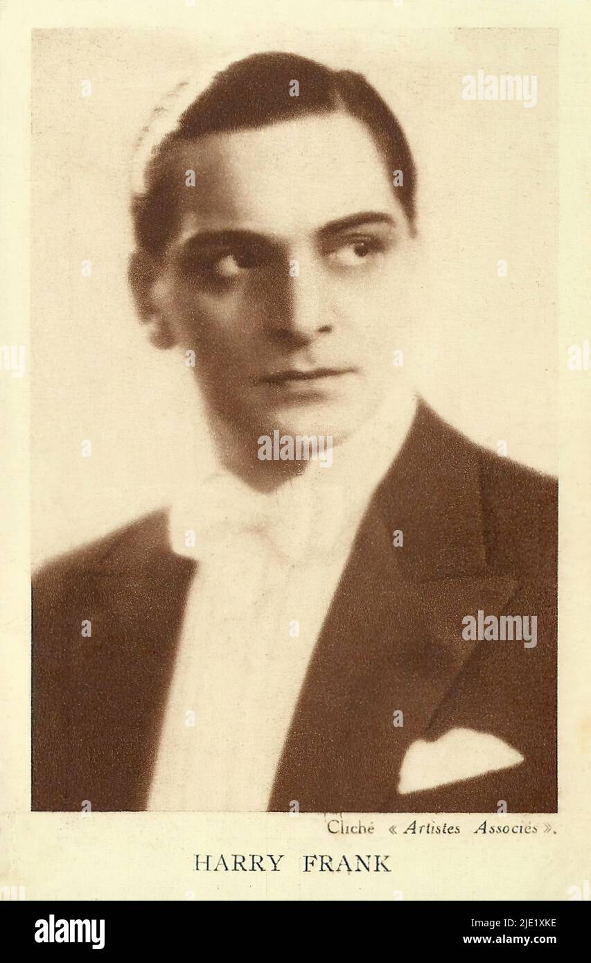 Portrait of Harry Frank 001 - German weimar era cinema (1918 - 1935 ...