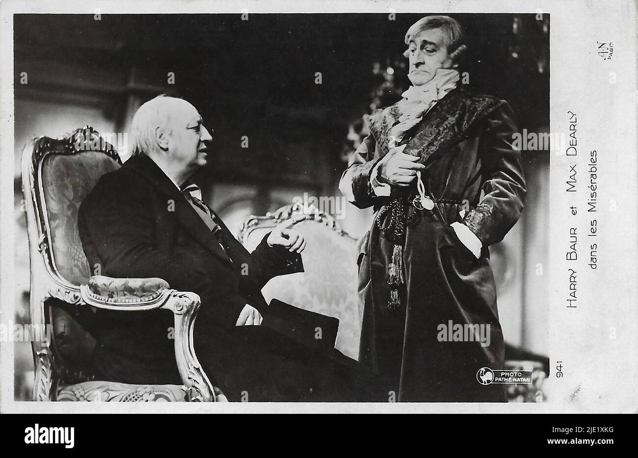 Portrait of Harry Baur and Max Dearly in Les Misérables (1934) - French ...
