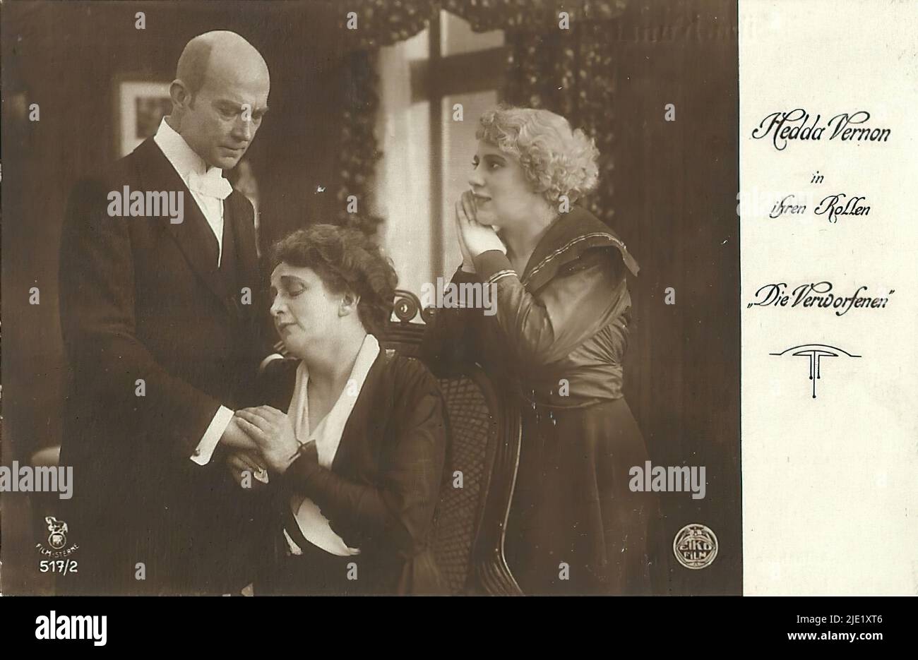 Portrait of Hedda Vernon in Die Verworfenen 001 - German weimar era cinema (1918 - 1935 Stock ...