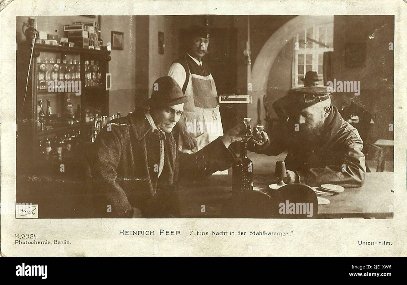 Portrait of Heinrich Peer in Eine Nacht in der Stahlkammer - German ...