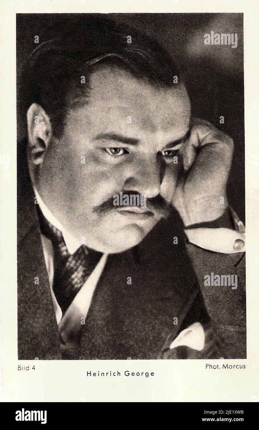Portrait of Heinrich George 001 - German weimar era cinema (1918 - 1935 Stock Photo - Alamy