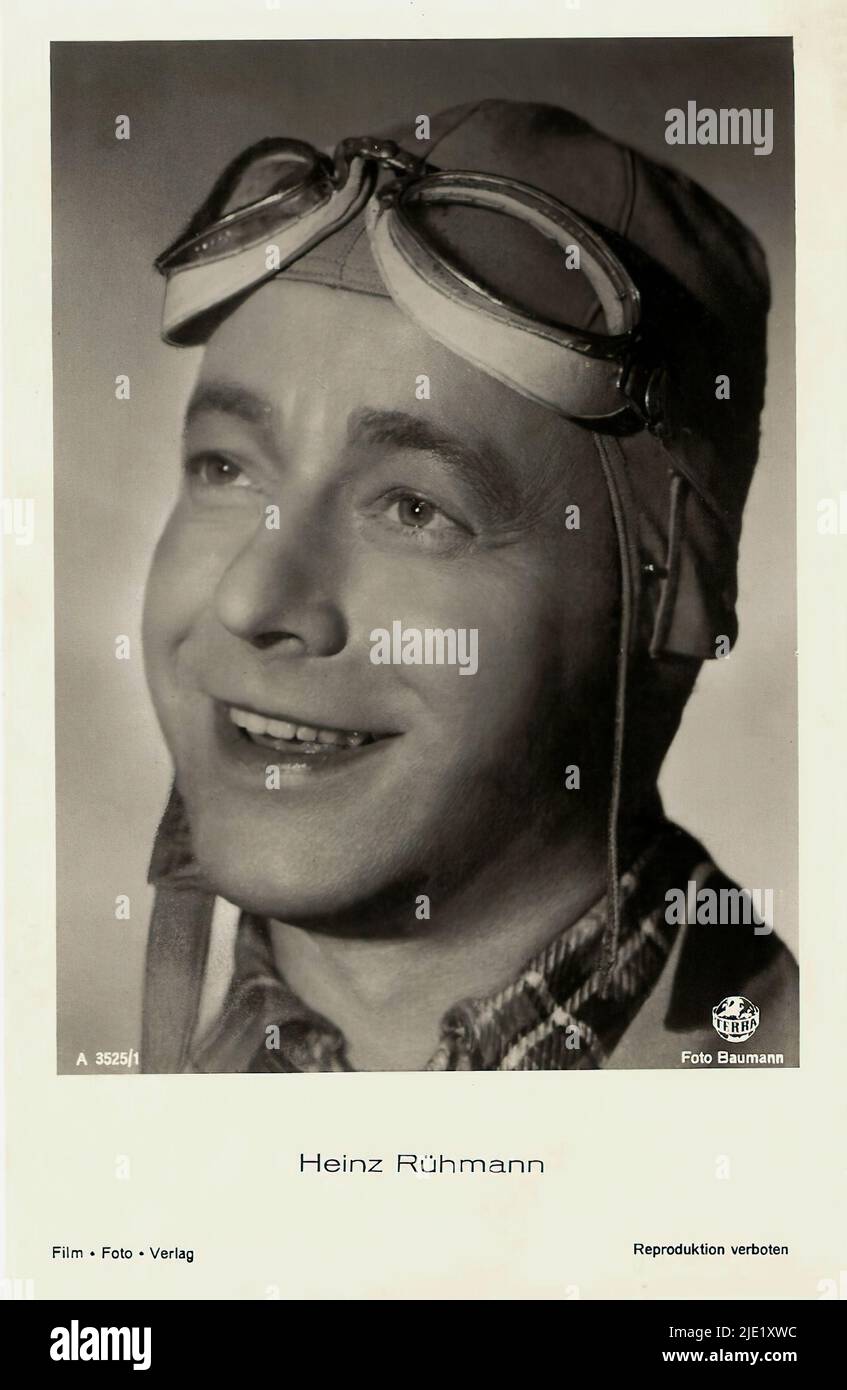 Portrait of Heinz Rühmann - German Third Reich movie star Stock Photo ...