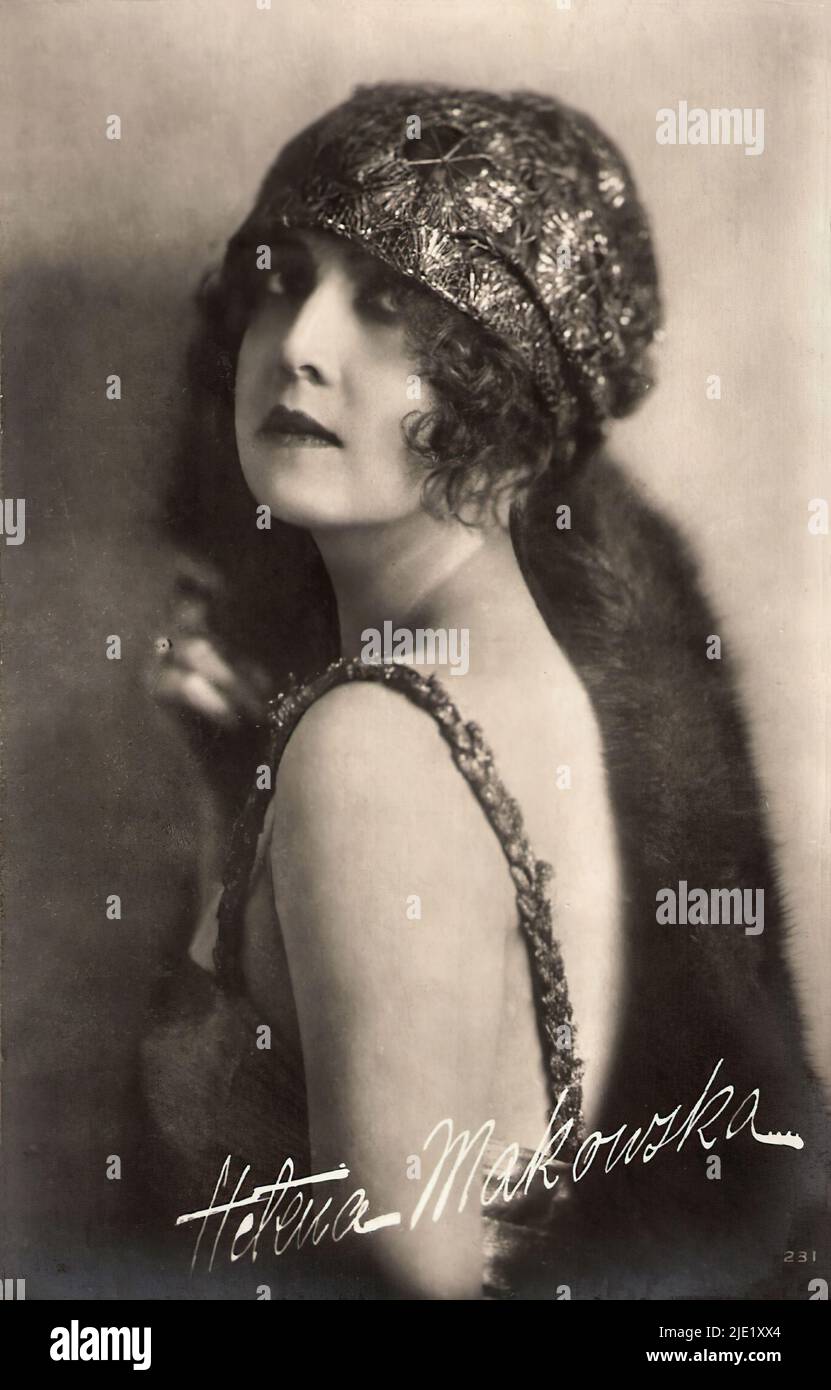 Portrait of Helena Makowska 001 - Italian silent cinema era actress ...