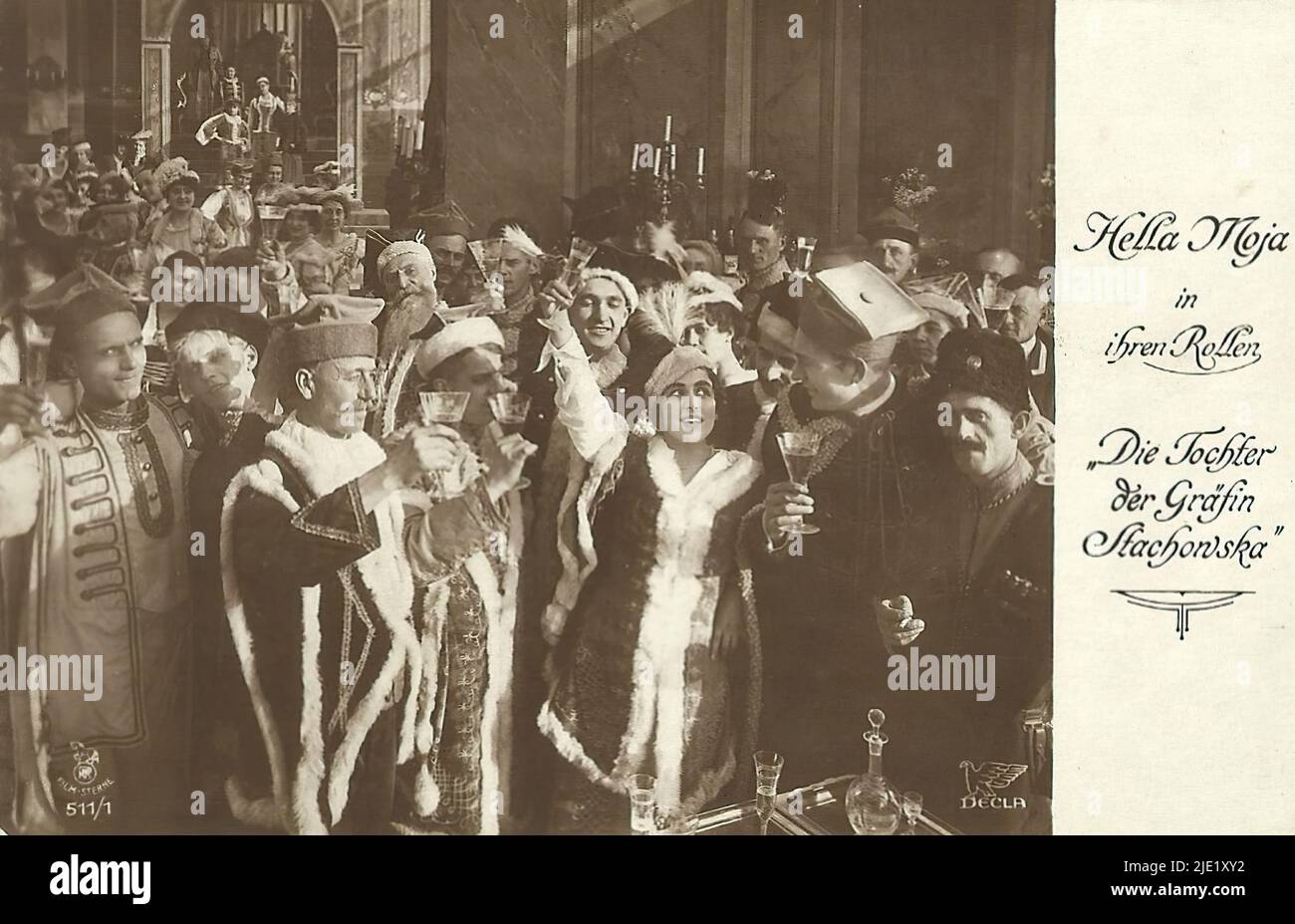 Portrait of Hella Moja in Die Tochter des Gräfin Stachowska (1917 ...