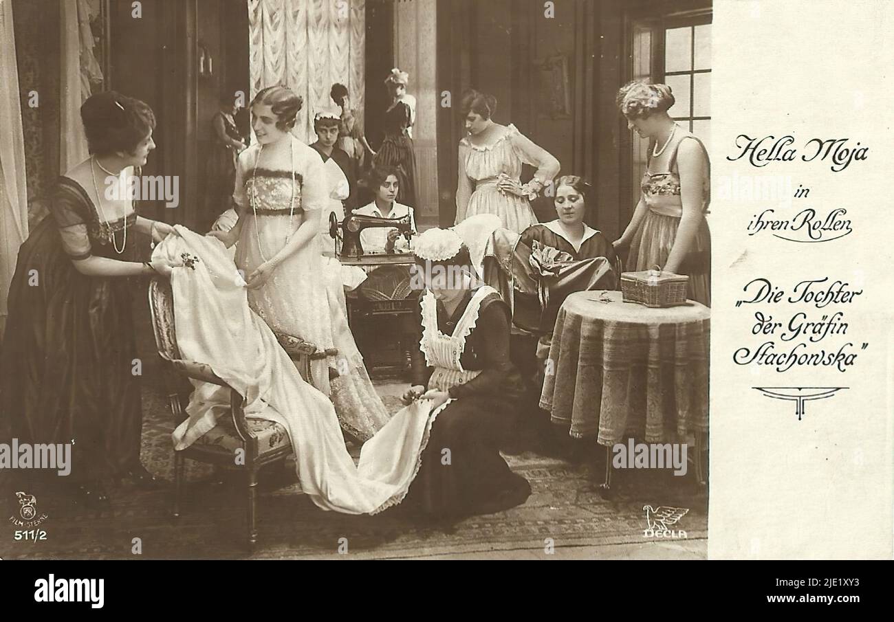 Portrait of Hella Moja in Die Tochter des Gräfin Stachowska (1917) 001 ...