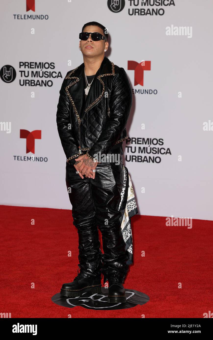 SAN JUAN, PUERTO RICO - JUNE 23: Kevvo attends Premios Tu Música Urbano ...