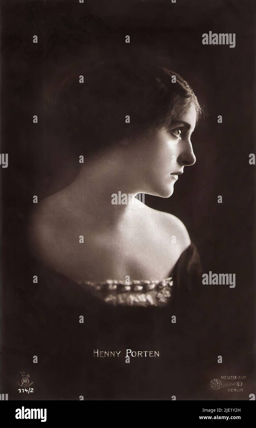 Portrait of Henny Porten 001 - German weimar era cinema (1918 - 1935 Stock Photo - Alamy