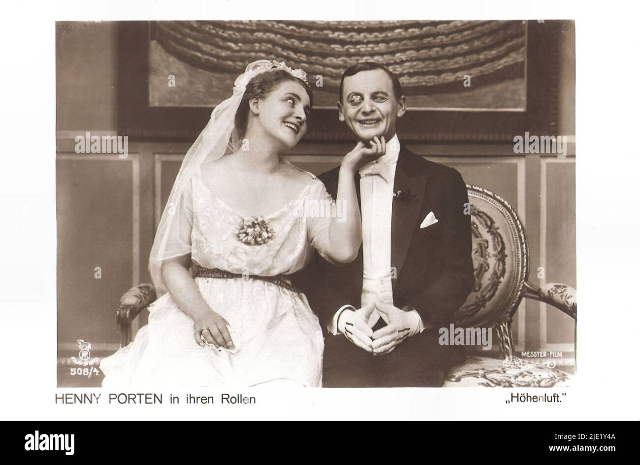 Portrait of Henny Porten and Reinhold Schünzel in Höhenluft - German weimar era cinema (1918 ...