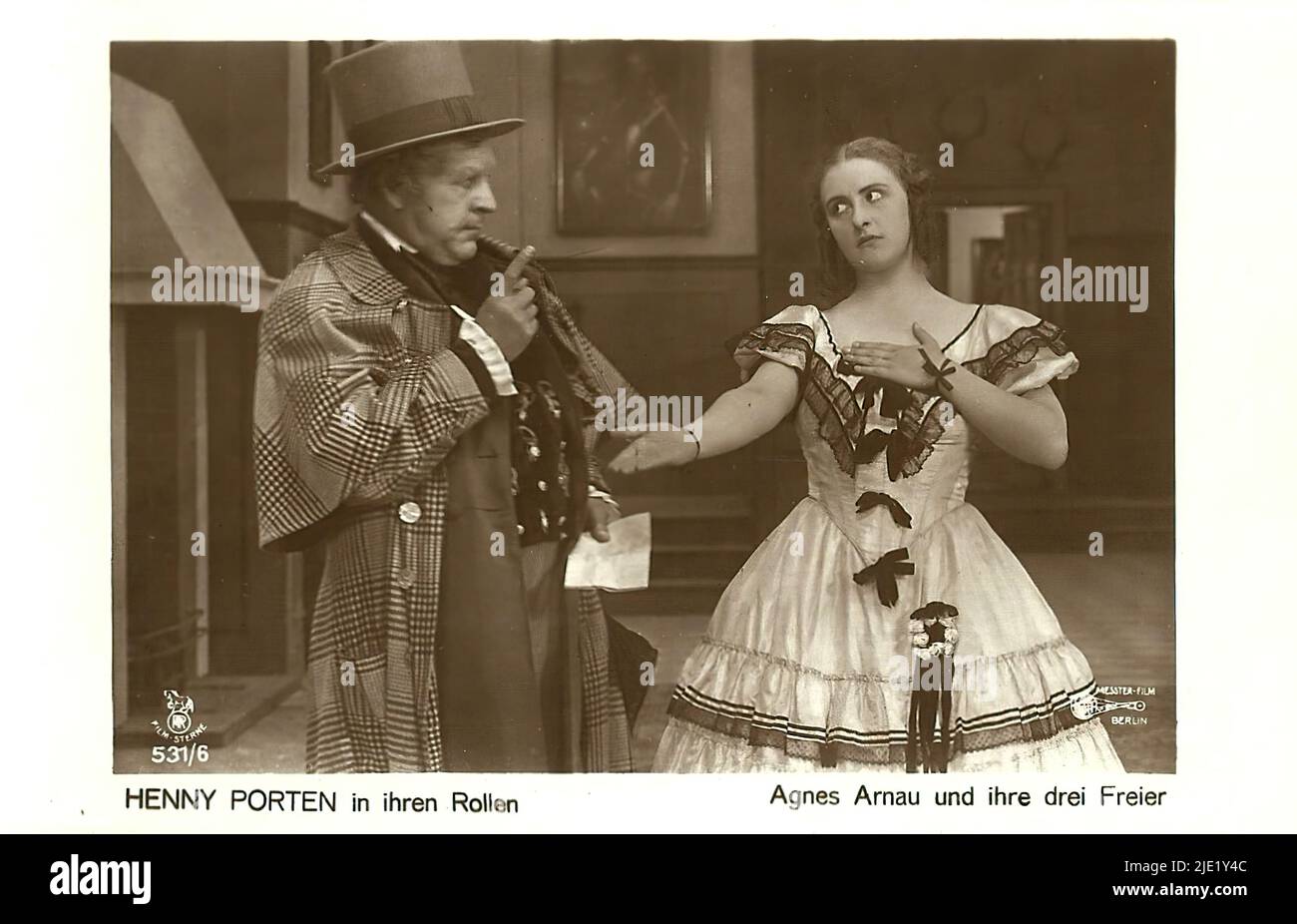 Portrait of Henny Porten in Agnes Arnau und ihre drei Freier - German weimar era cinema (1918 ...