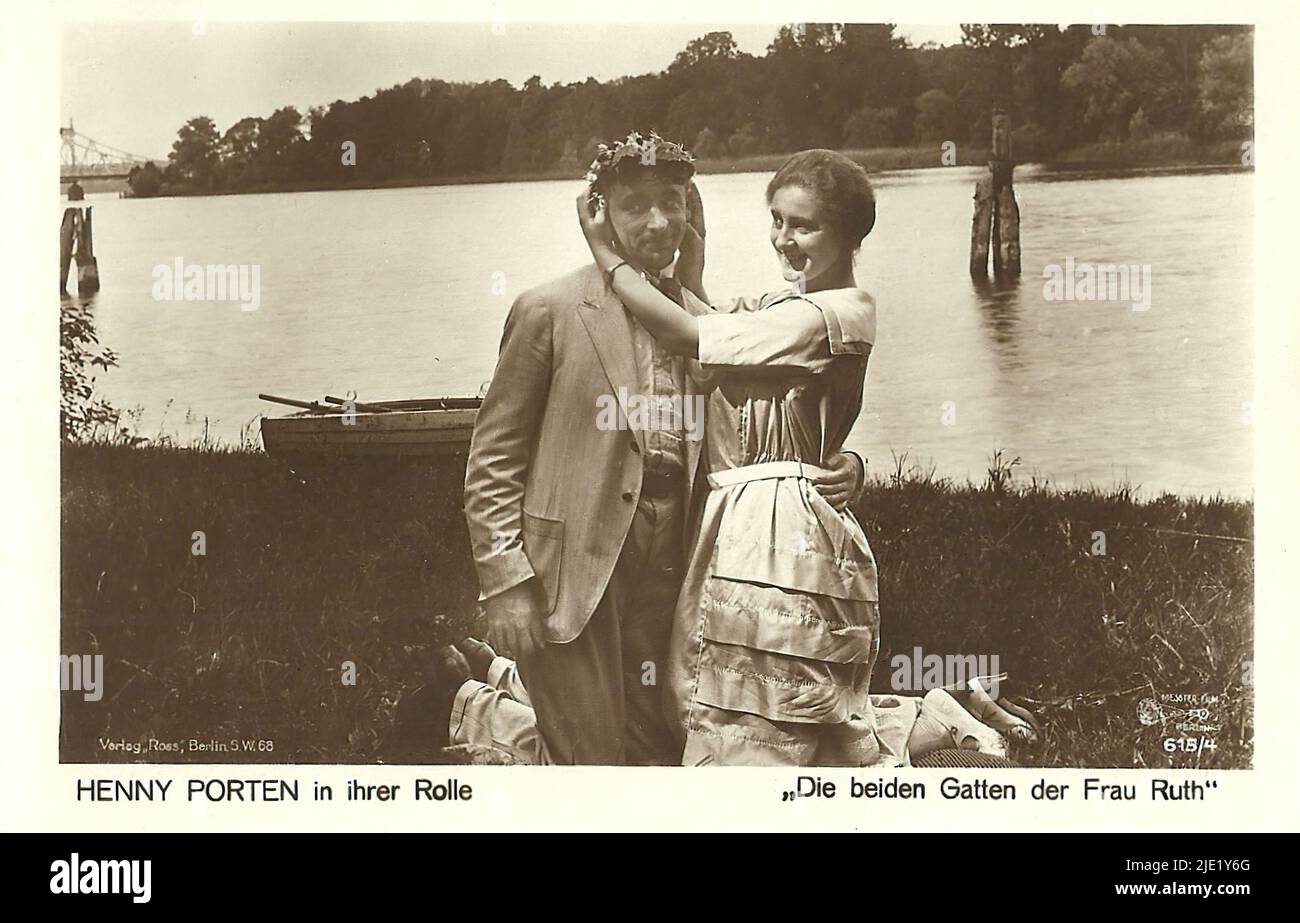 Portrait of Henny Porten in Die beiden Gatten der Frau Ruth 005 - German weimar era cinema (1918 ...