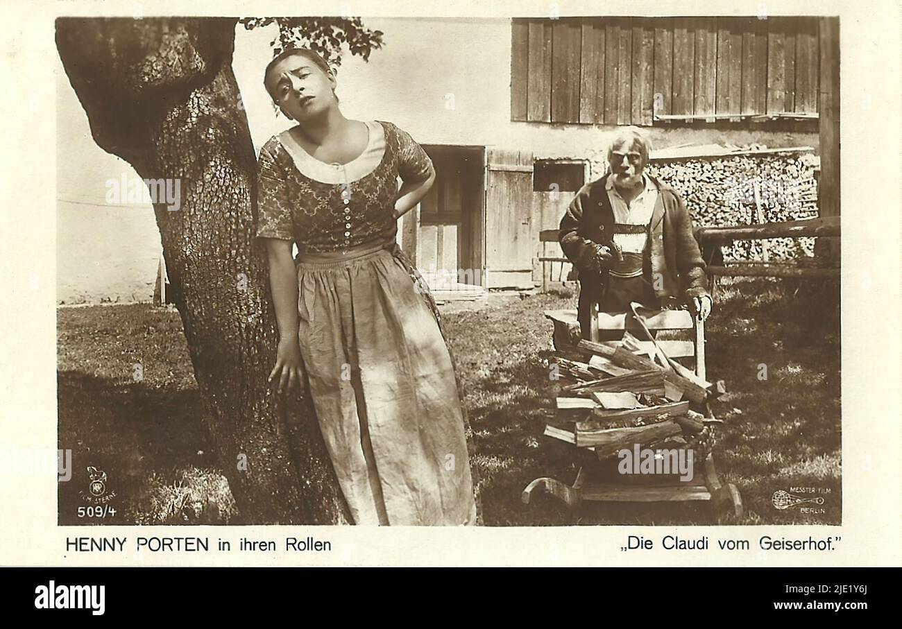 Portrait of Henny Porten in Die Claudi vom Geiserhof 001 - German wihelminian era cinema (1895 ...