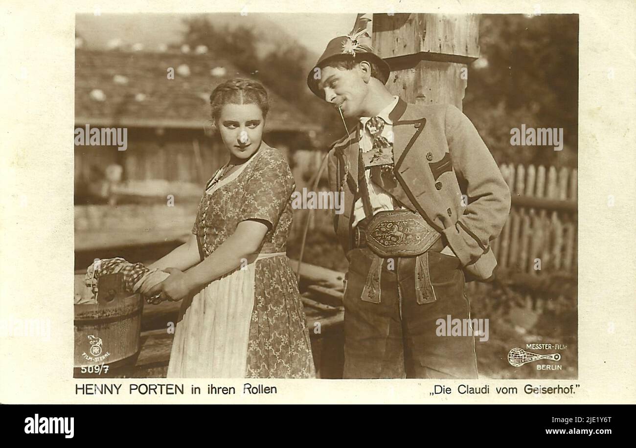 Portrait of Henny Porten in Die Claudi vom Geiserhof 002 - German wihelminian era cinema (1895 ...