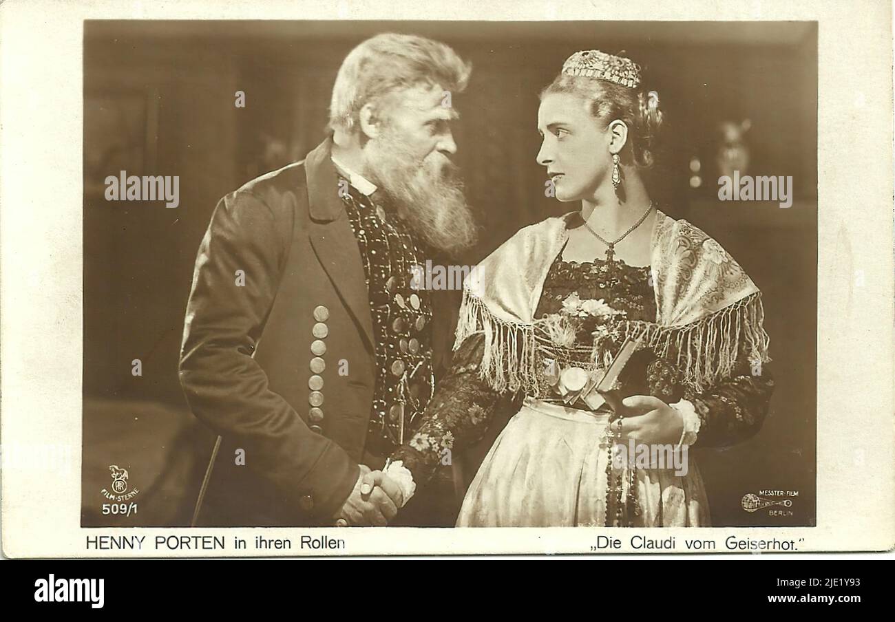 Portrait of Henny Porten in Die Claudi vom Geiserhof 004 - German wihelminian era cinema (1895 ...