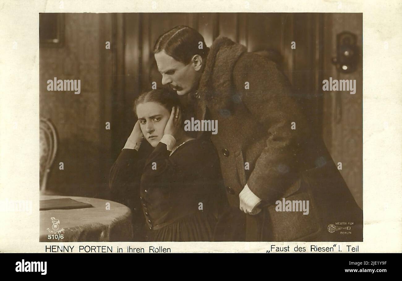 Portrait of Henny Porten in Die Faust des Riesen I 6 - German weimar era cinema (1918 - 1935 ...