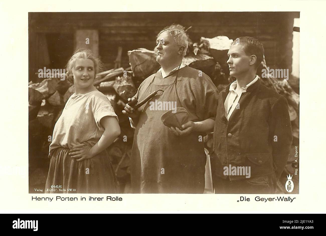 Portrait of Henny Porten in Die Geier-Wally - German weimar era cinema (1918 - 1935 Stock Photo ...