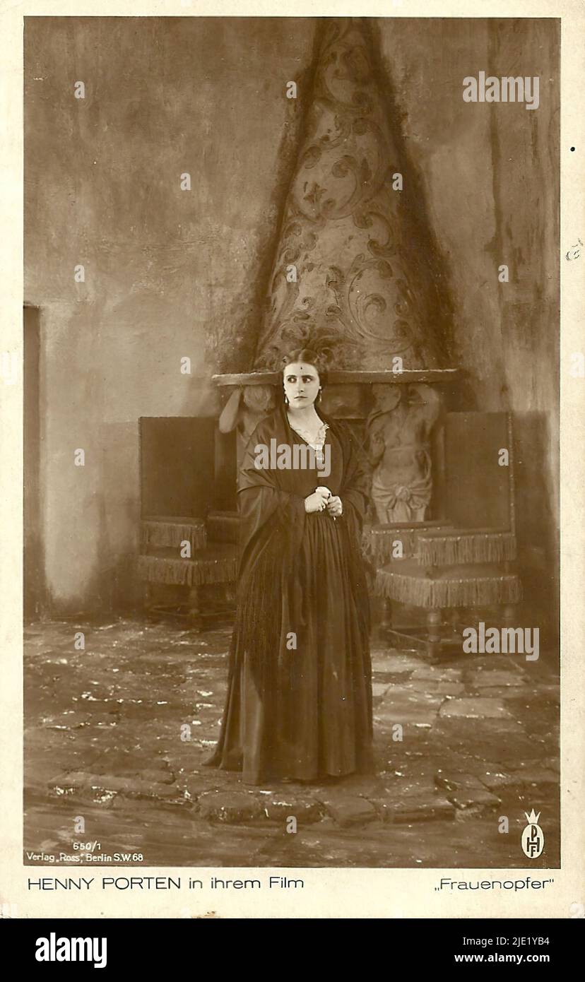 Portrait of Henny Porten in Frauenopfer - German weimar era cinema ... Portrait of Henny Porten in Frauenopfer - German weimar era cinema ...