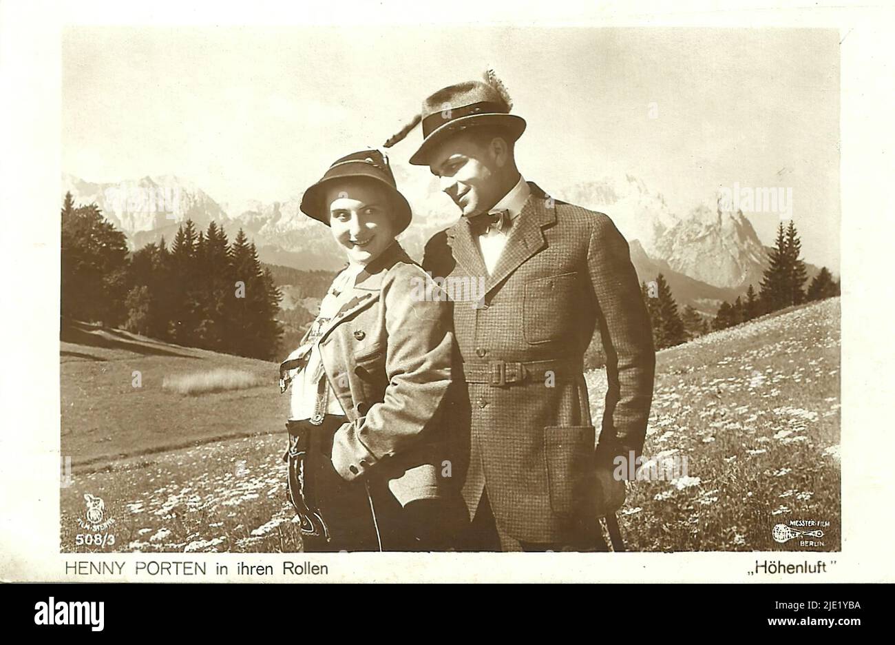 Portrait of Henny Porten in Höhenluft 002 - German weimar era cinema (1918 - 1935 Stock Photo ...