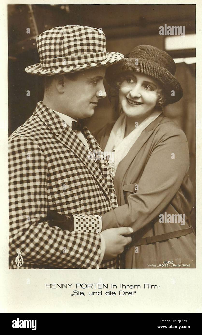 Portrait of Henny Porten in Sie und die Drei (1922) - German weimar era cinema (1918 - 1935 ...