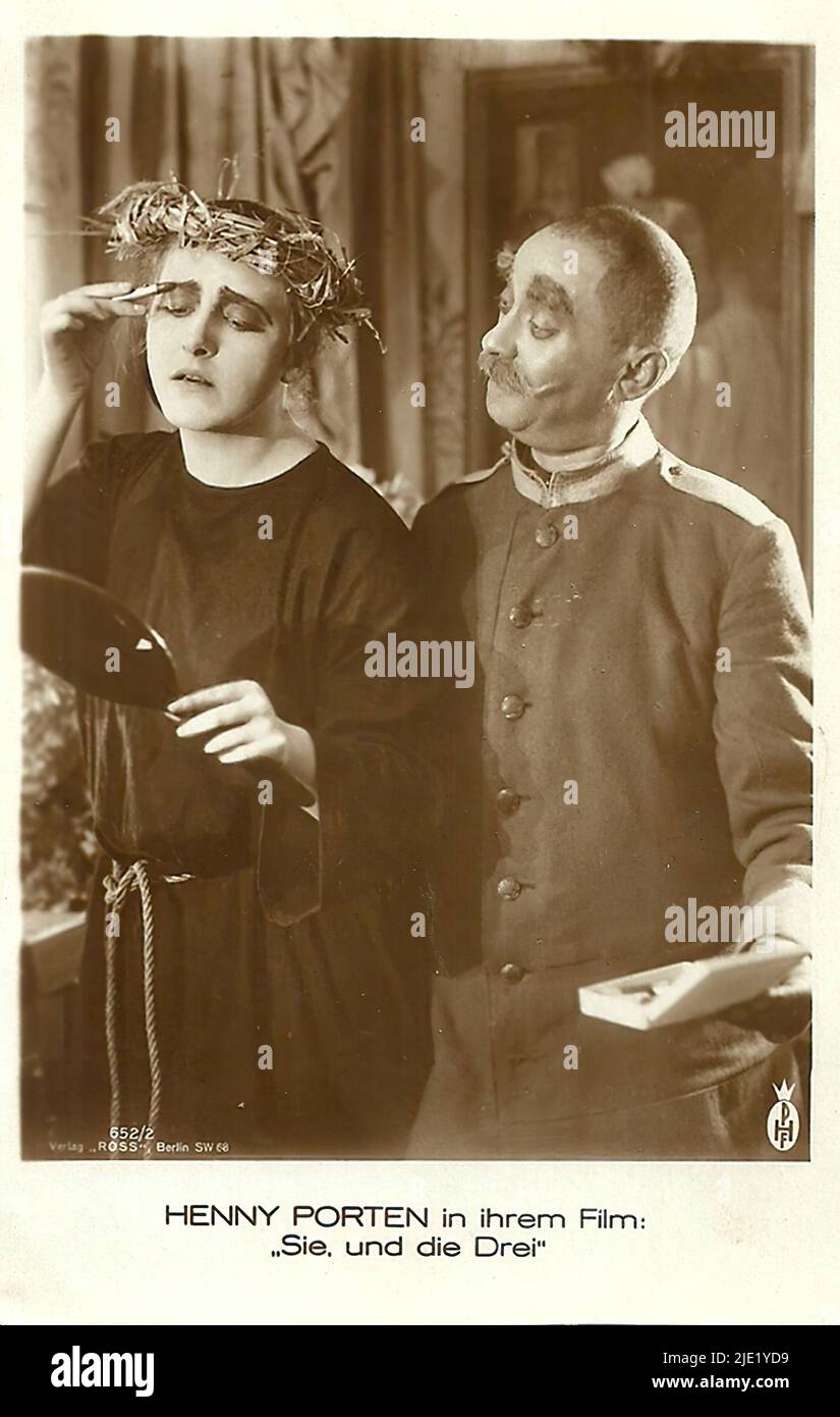 Portrait of Henny Porten in Sie und die Drei (1922) 001 - German weimar era cinema (1918 - 1935 ...