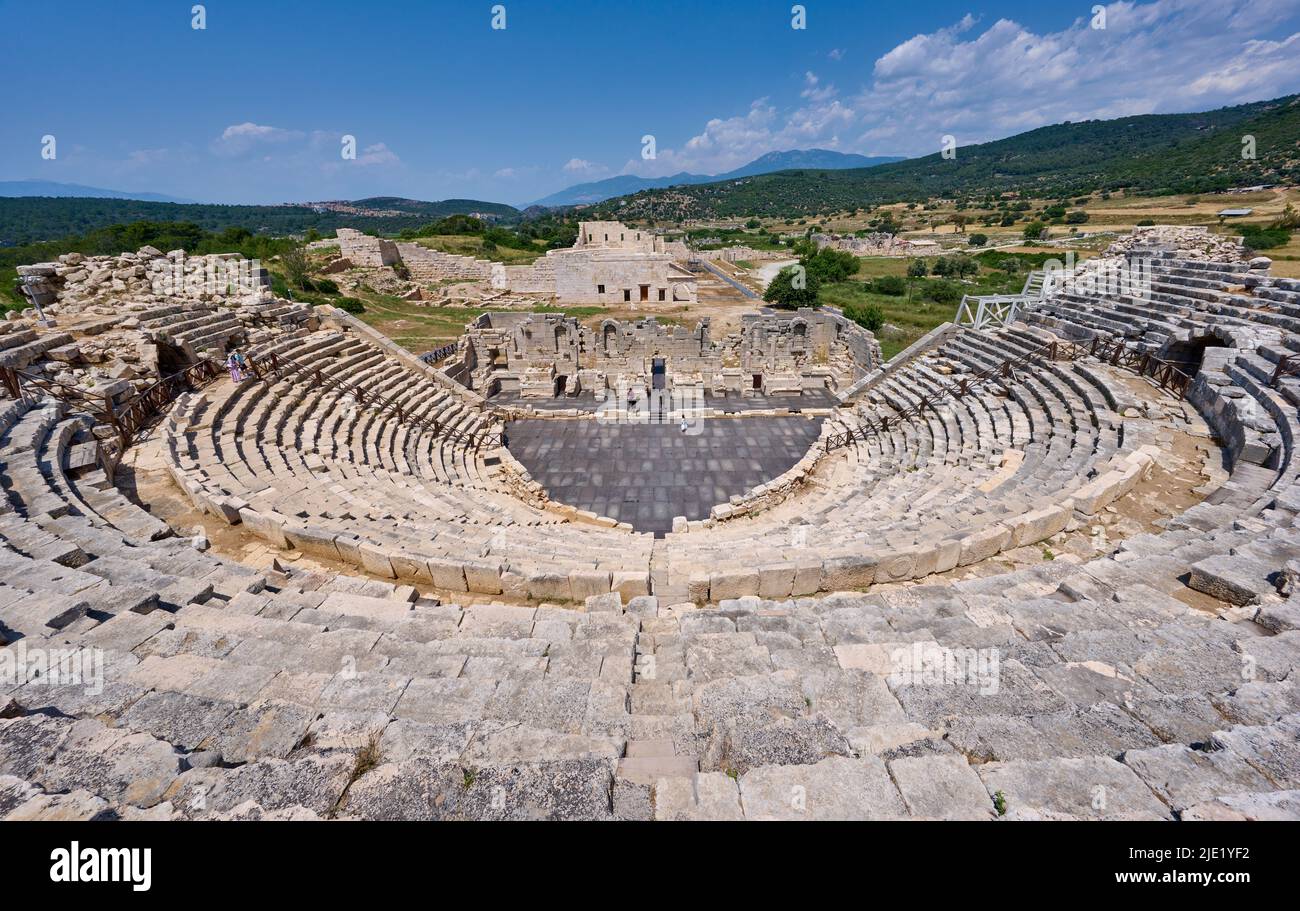 theatre, Remains of the antique Lycian city of Patara, Turkey Stock Photo - Alamy