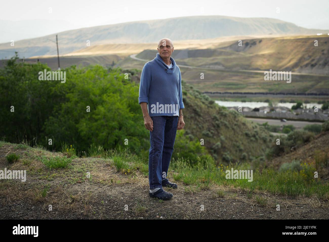 Ron Nicholls, whose house in Lytton was destroyed by the 2021 wildfire ...