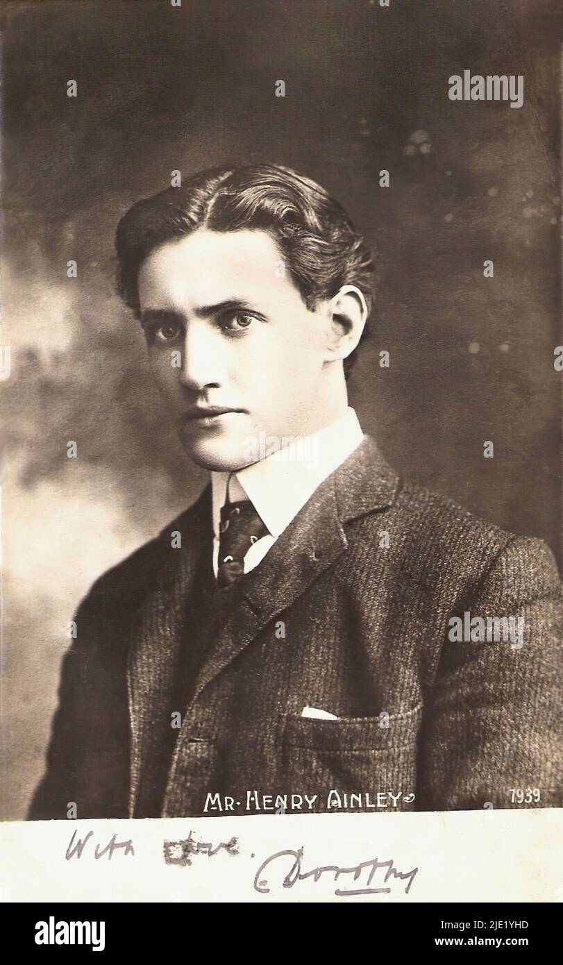 Portrait of Henry Ainley 001 - British stage star of the Victorian and ...