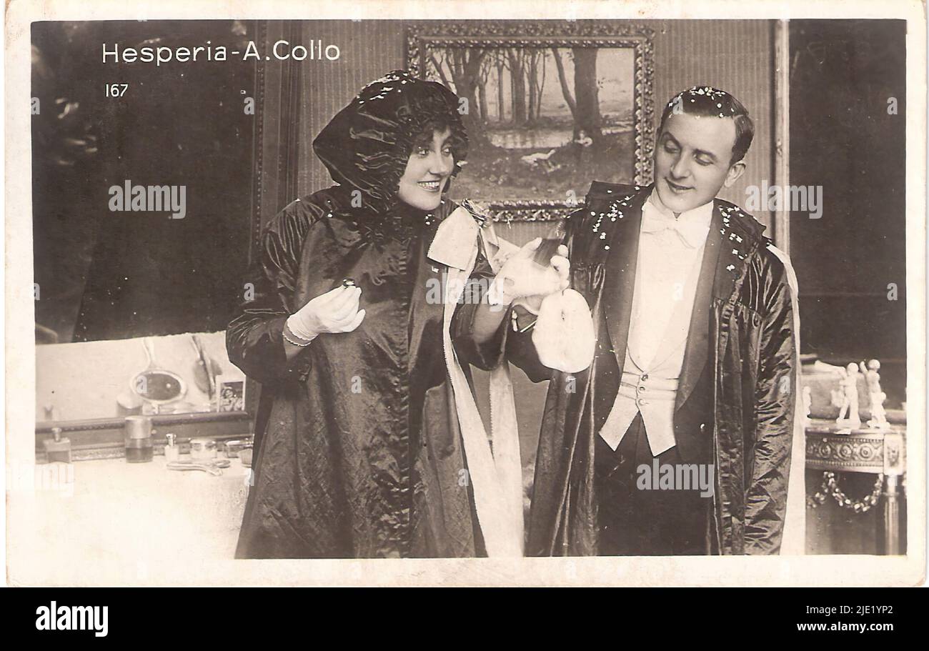 Portrait of Hesperia and Alberto Collo in La cuccagna (1917) - Italian ...