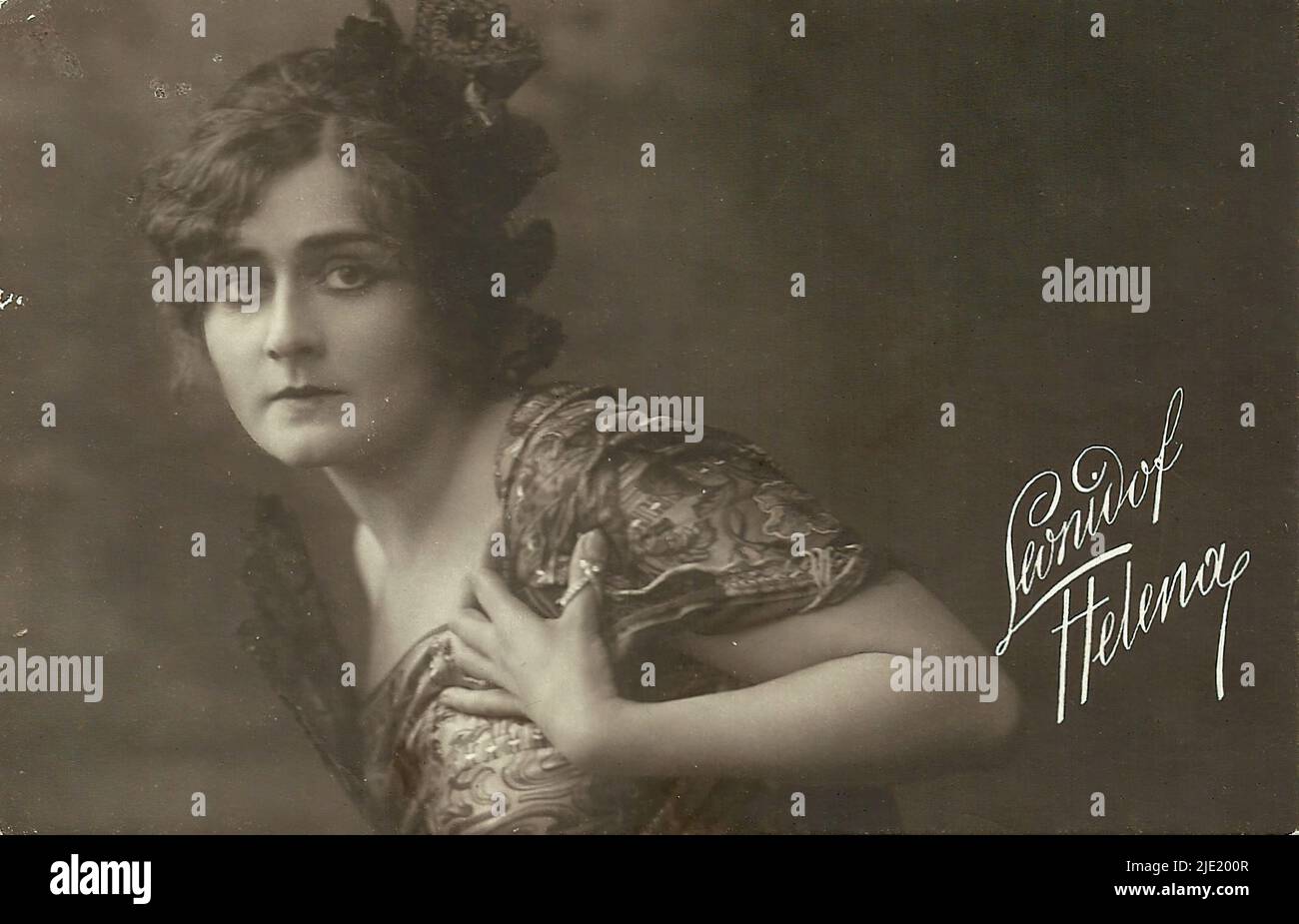 Portrait of Ileana Leonidoff - Italian silent cinema era actress Stock ...