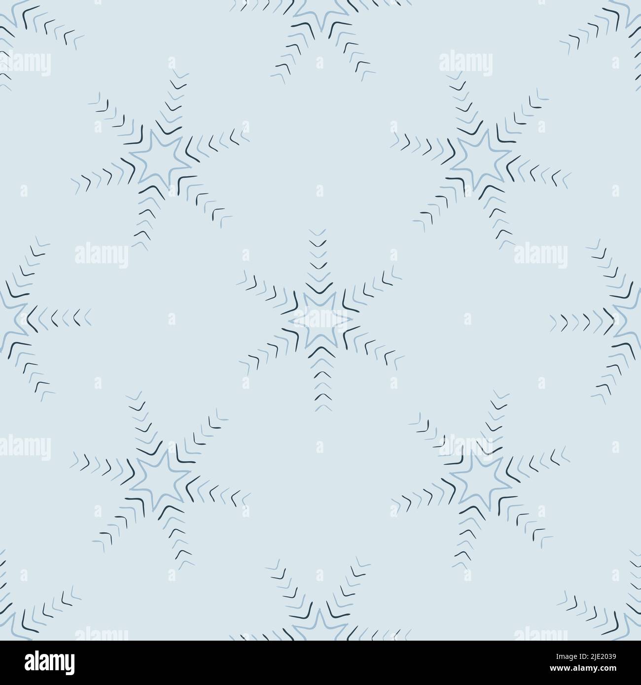 Christmas frozen snowflake seamless vector pattern. Masculine winter ...