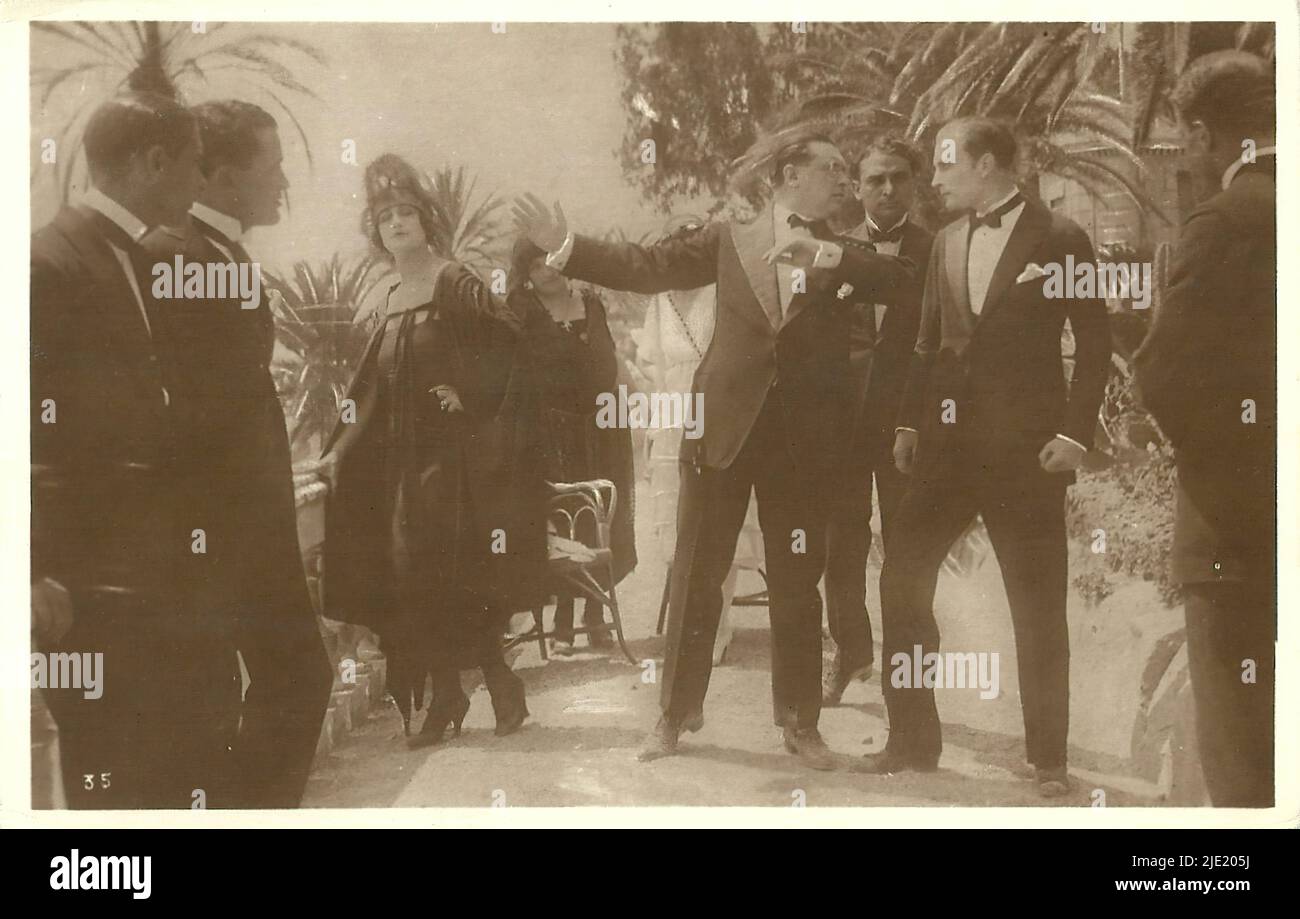 Portrait of Italia Almirante Manzini, Oreste Bilancia and Lido Manetti ...