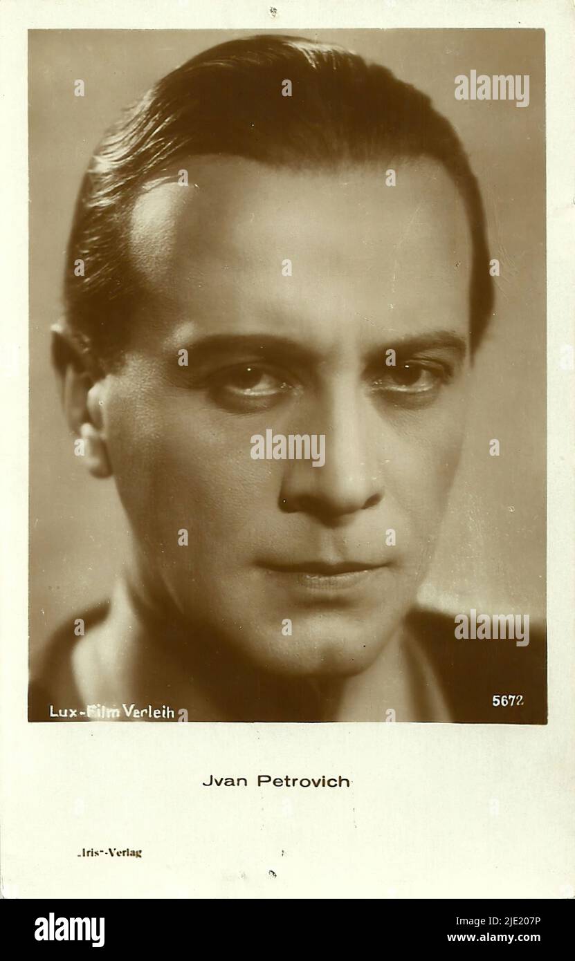 Portrait of Ivan Petrovich 001 - German weimar era cinema (1918 - 1935 Stock Photo - Alamy