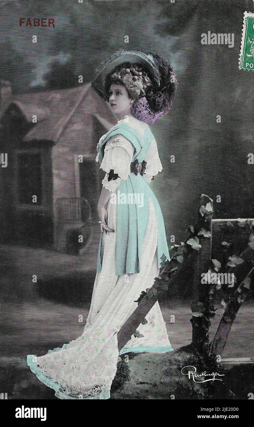 Portrait of Jane Faber 001 - French silent cinema era Stock Photo - Alamy