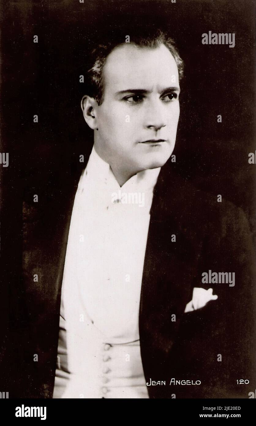 Portrait of Jean Angelo 003 - French silent cinema era Stock Photo - Alamy