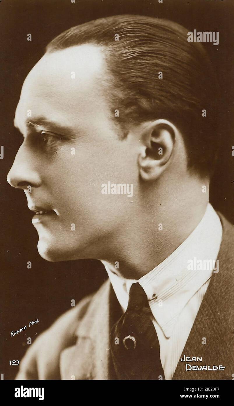 Portrait of Jean Devalde - French silent cinema era Stock Photo - Alamy