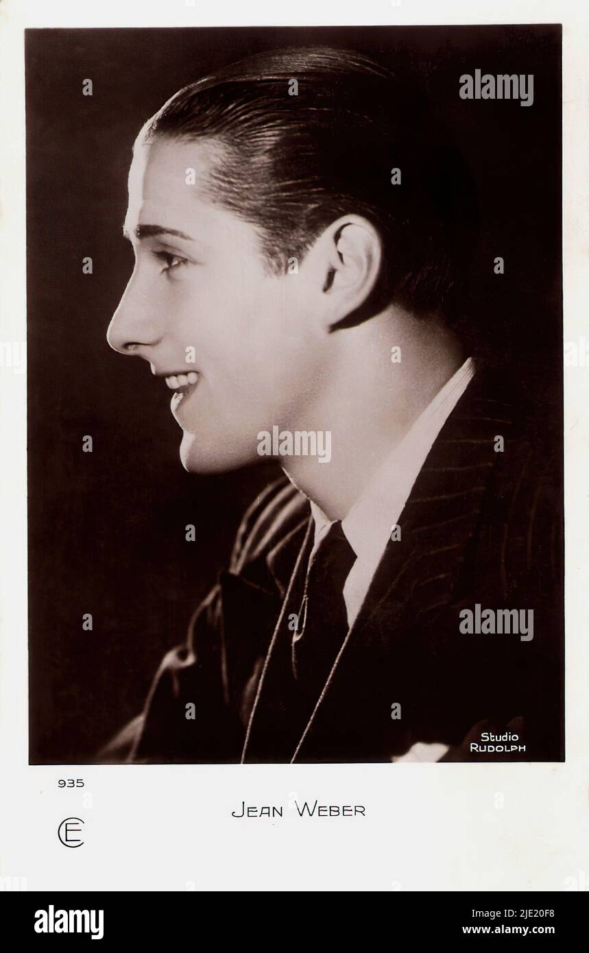 Portrait of Jean Weber 001 - French silent cinema era Stock Photo - Alamy
