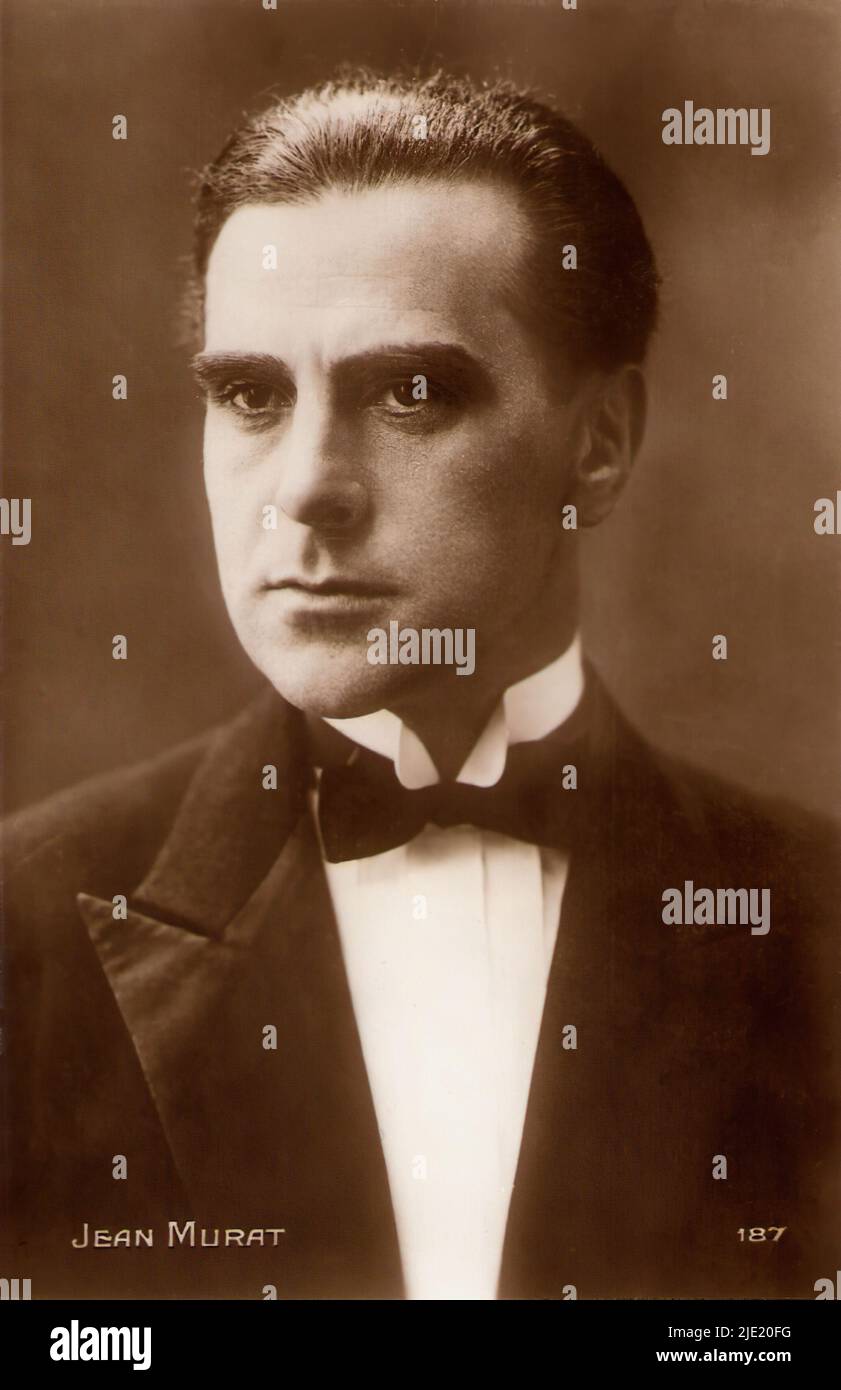 Portrait of Jean Murat - French silent cinema era Stock Photo - Alamy