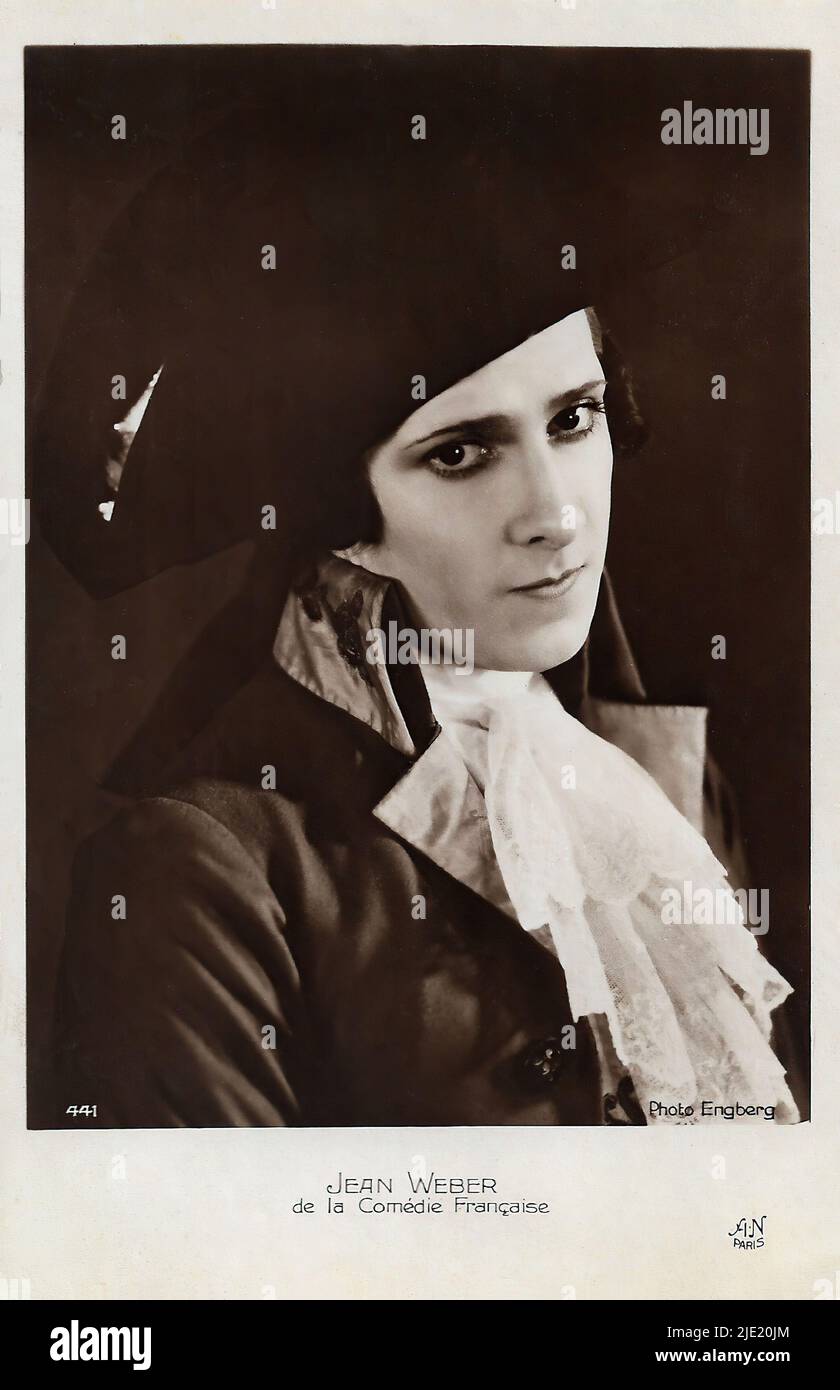 Portrait of Jean Weber - French theatre classic era Stock Photo - Alamy
