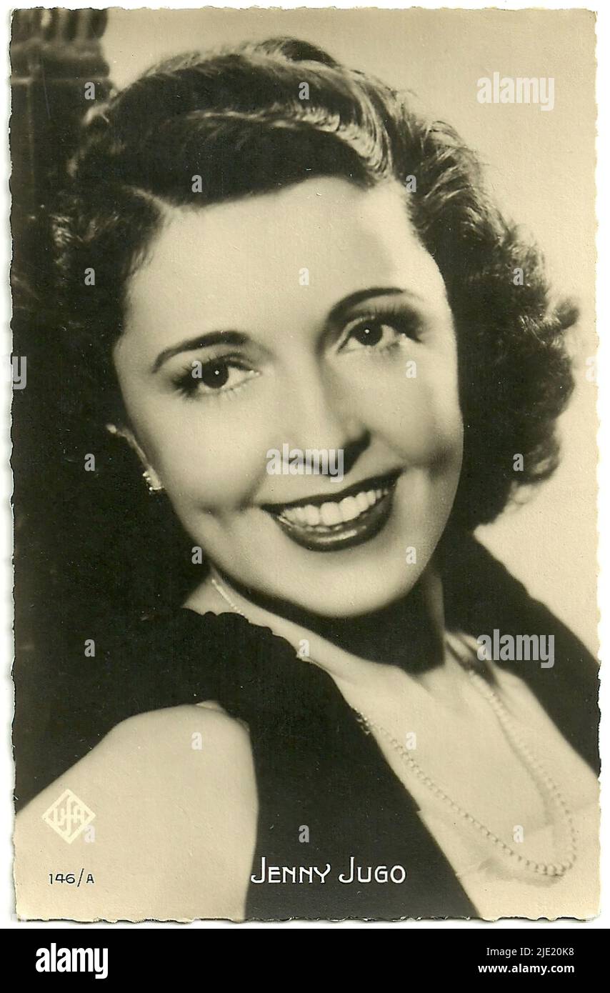 Portrait of Jenny Jugo 004 - German Third Reich movie star Stock Photo ...