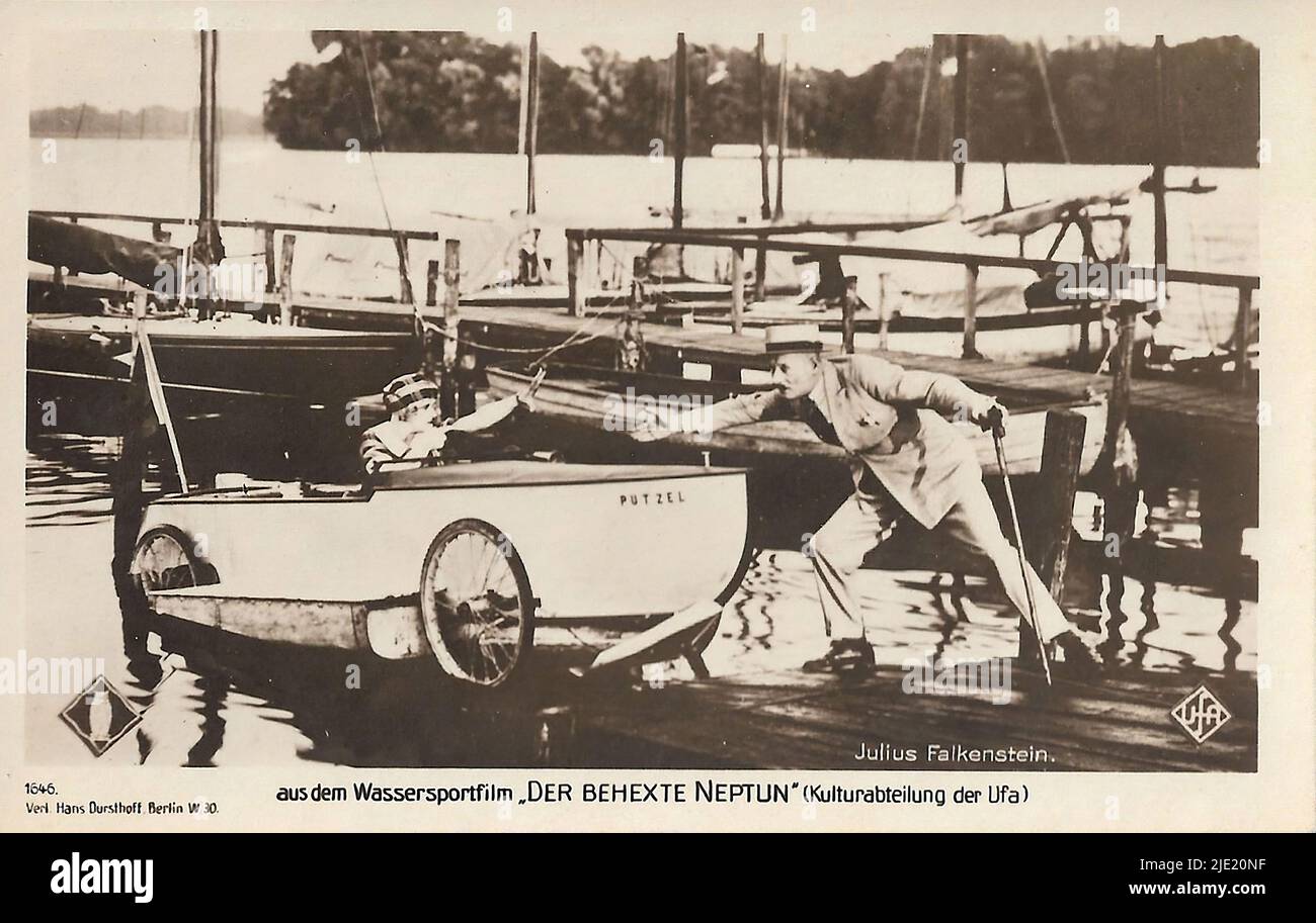 Portrait of Julius Falkenstein in Der behexte Neptun - German weimar ...