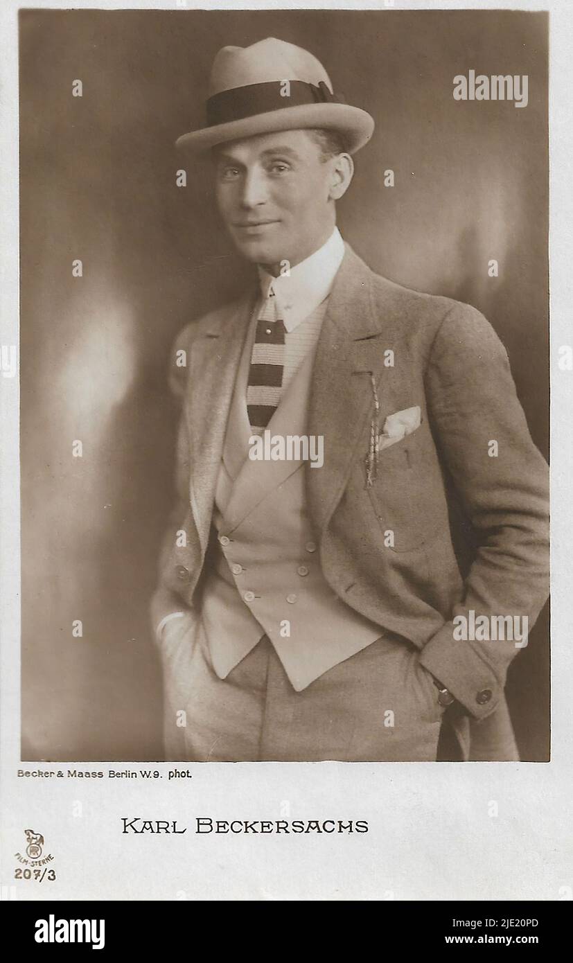Portrait of Karl Beckersachs 003 - German weimar era cinema (1918 ...