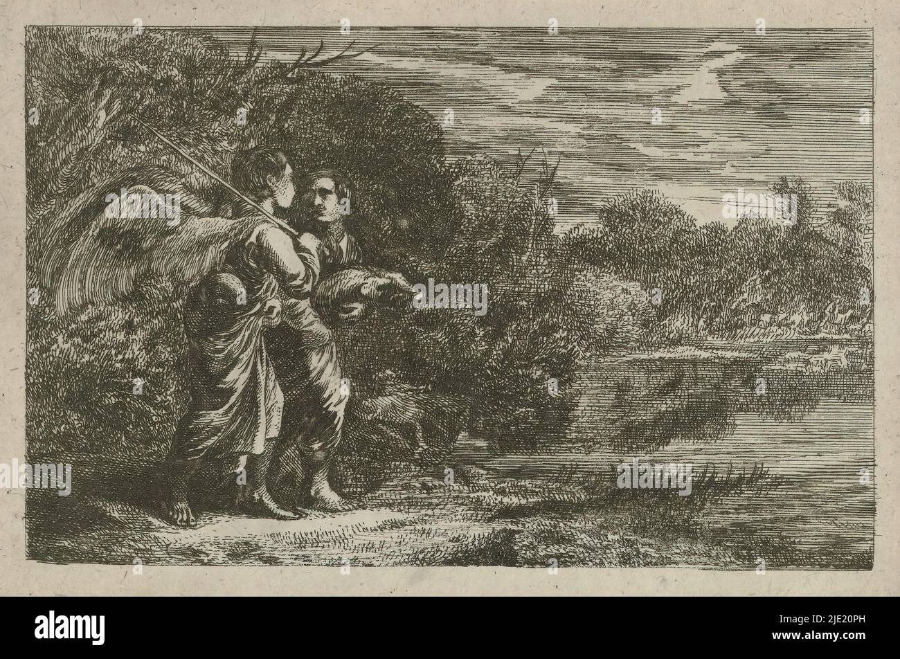 Archangel raphael etching hi-res stock photography and images - Alamy