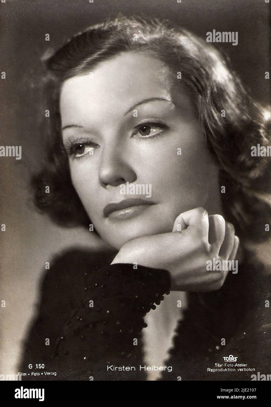 Portrait of Kirsten Heiberg - German Third Reich movie star Stock Photo ...