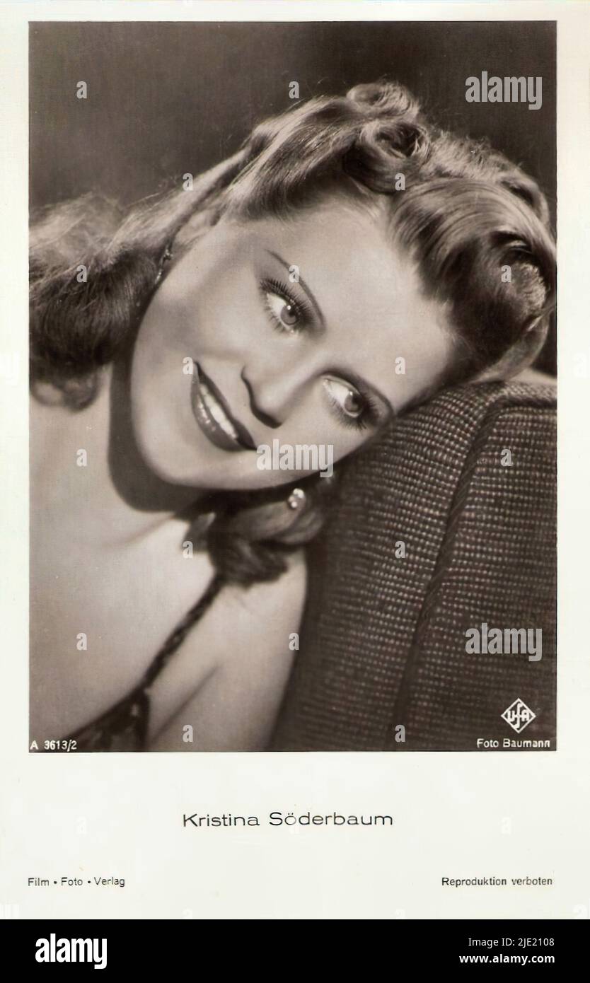 Portrait of Kristina Söderbaum 003 - German Third Reich movie star ...