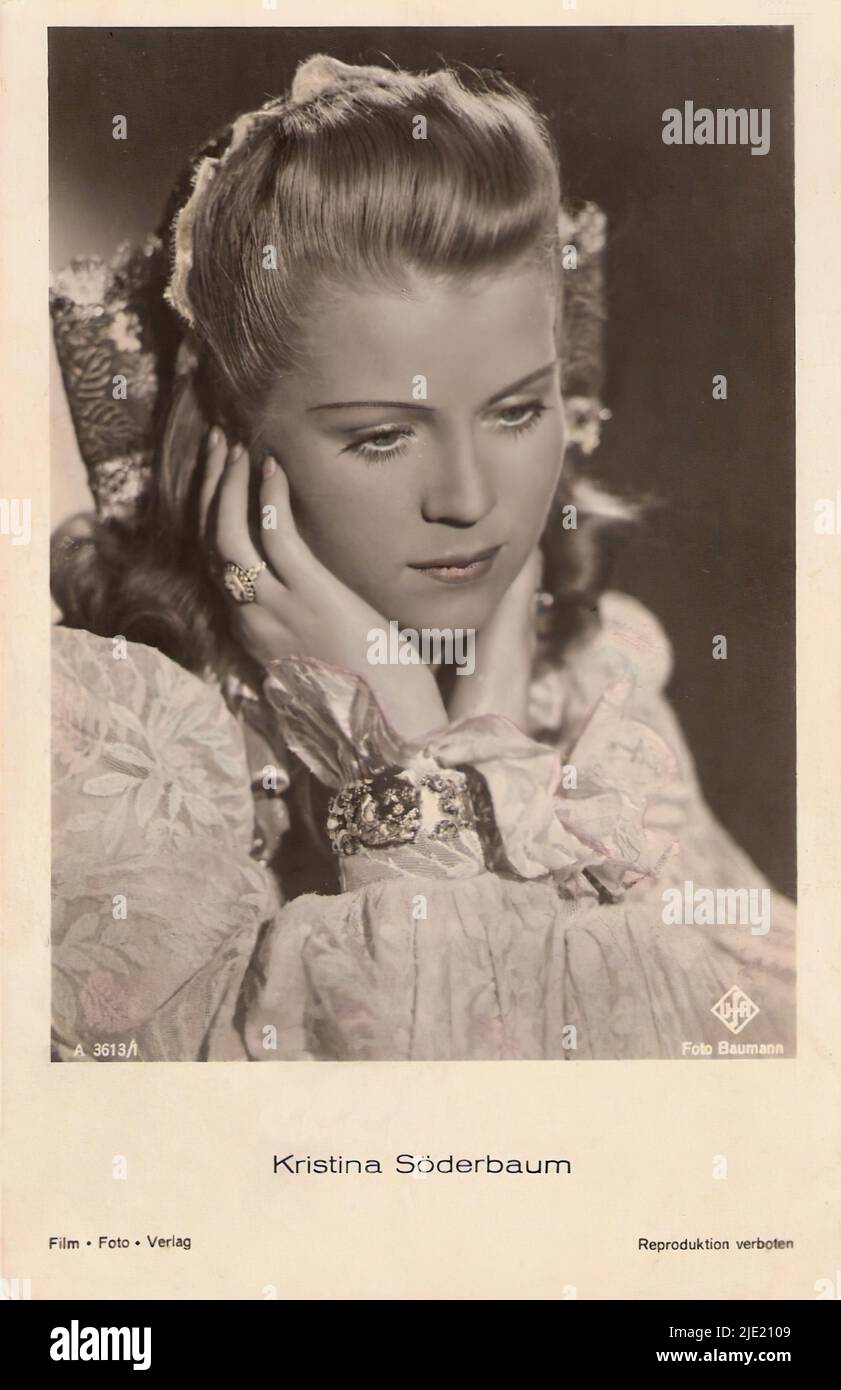 Portrait of Kristina Söderbaum 002 - German Third Reich movie star ...