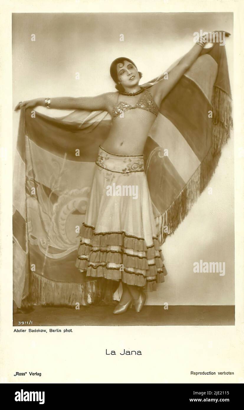 Portrait of La Jana - German weimar era cinema (1918 - 1935 Stock Photo ...