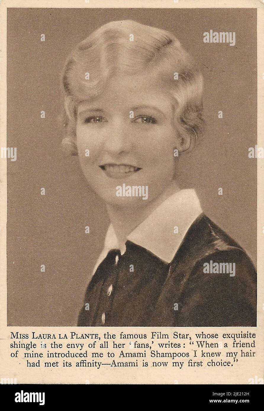 Portrait of Laura La Plante 006 - Hollywood silent movie actress Stock ...